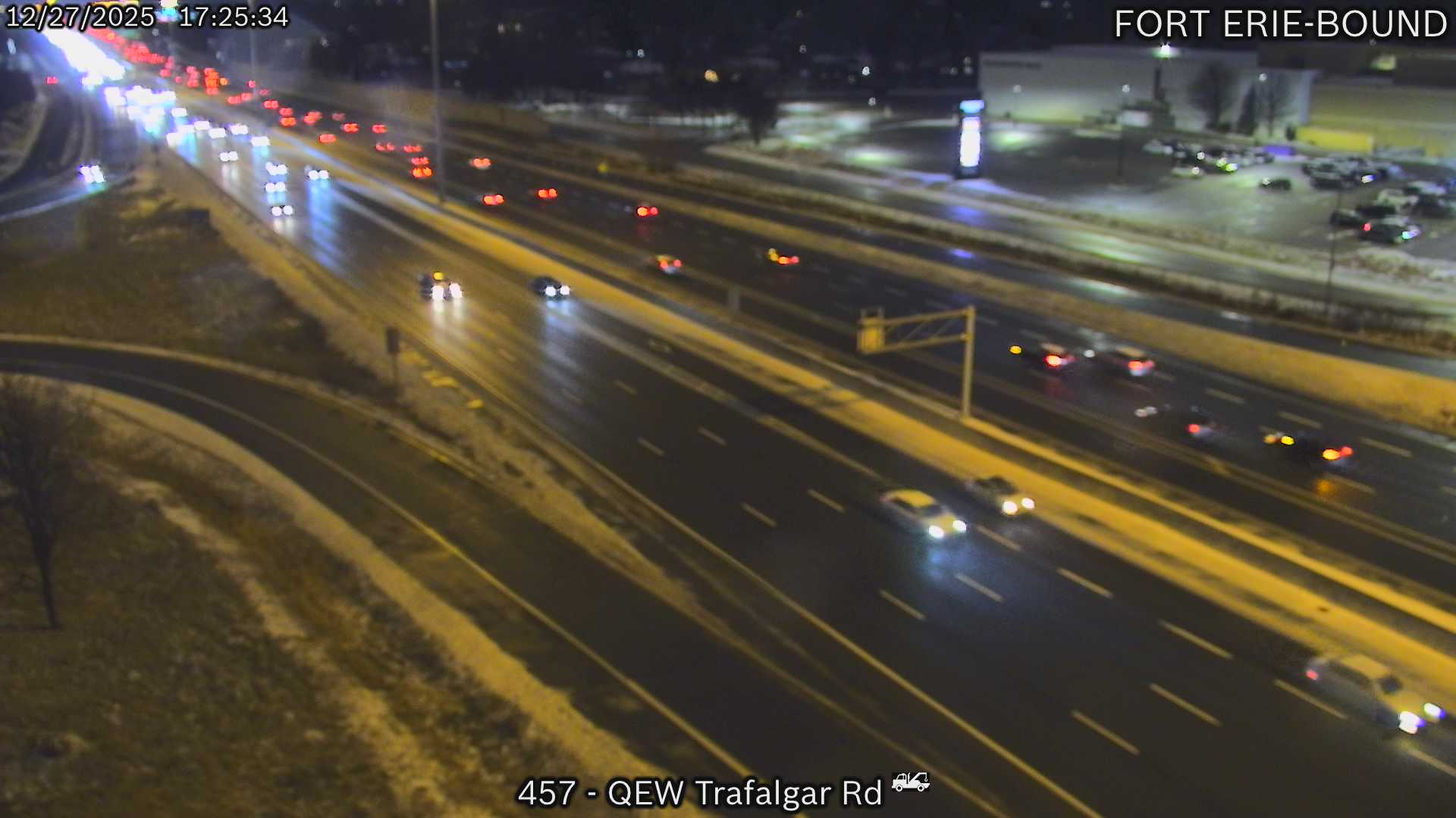 QEW near Trafalgar Road Live Traffic Camera
