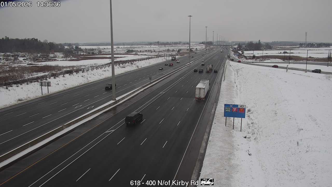 Highway 400 live traffic cameras all Highway 400 traffic cameras from ...