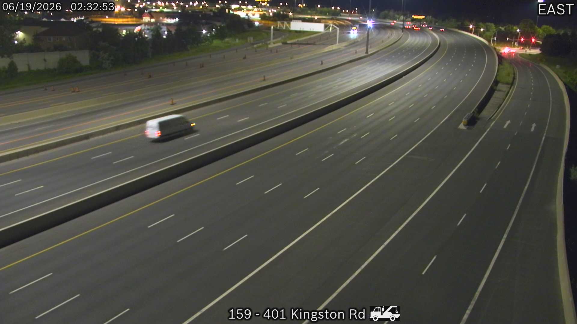 Highway 401 Near Kingston Road Live Traffic Camera