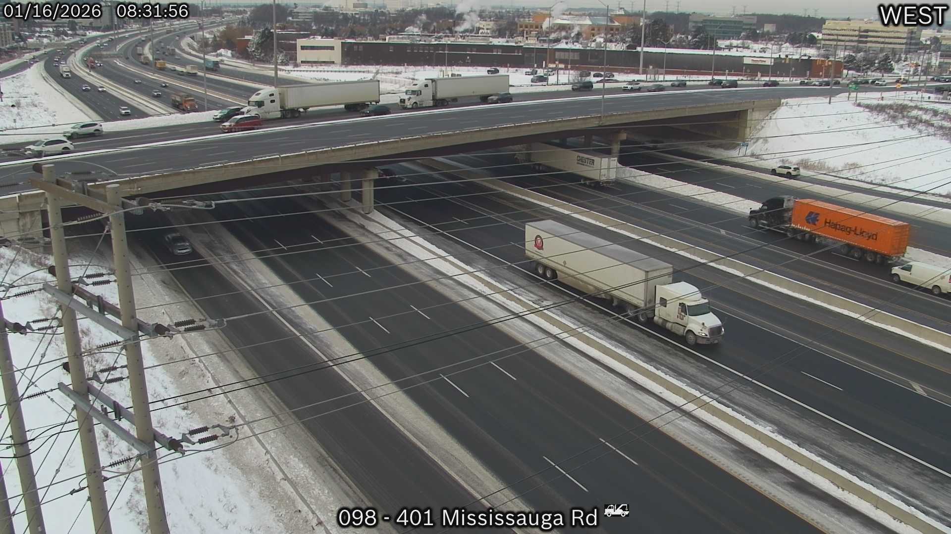 Highway 401 east of Liverpool Road Live Traffic Camera